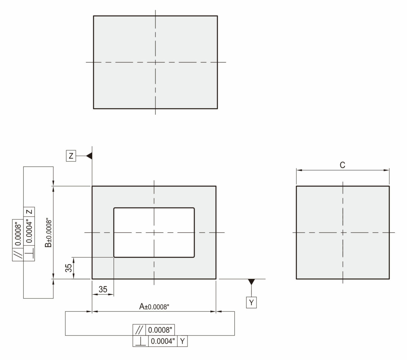 BP25- Rectangular Plain - Tombstone City